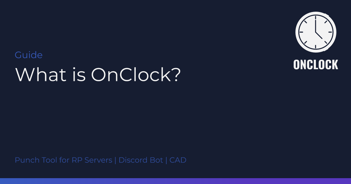 What is OnClock? - OnClock Docs